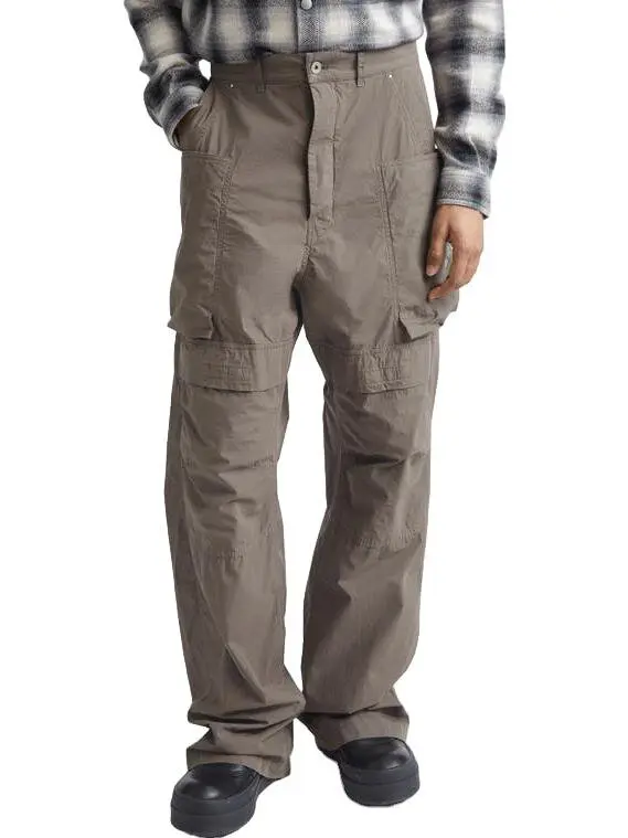 Rick Owens Stefan Cotton Cargo Pants - Dust