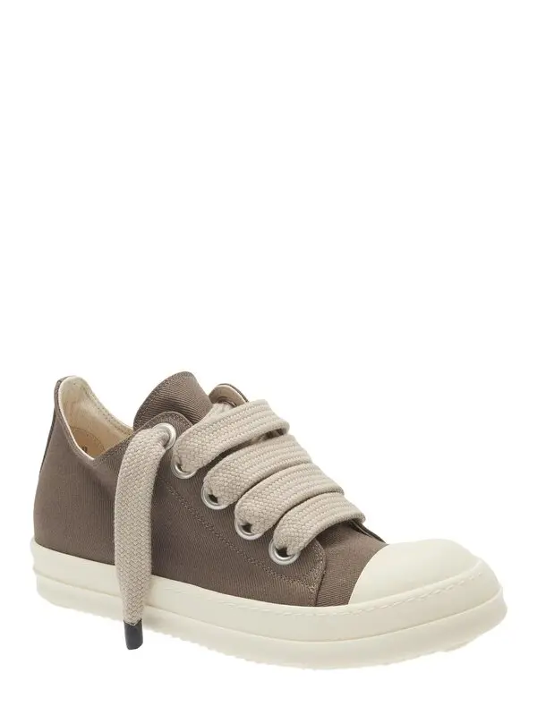 Rick Owens Jumbo Lace Low Top Sneakers - Dust/milk/milk