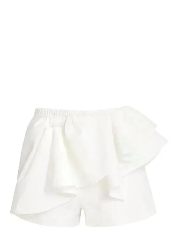 SHUSHU/TONG Ruffled Mini Skirt - White