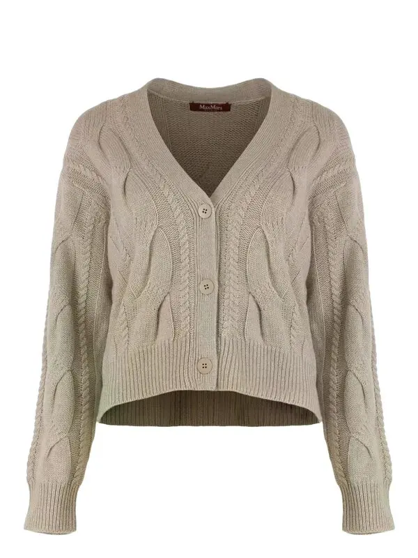 Max Mara Aladino Buttoned Cardigan - Neutrals