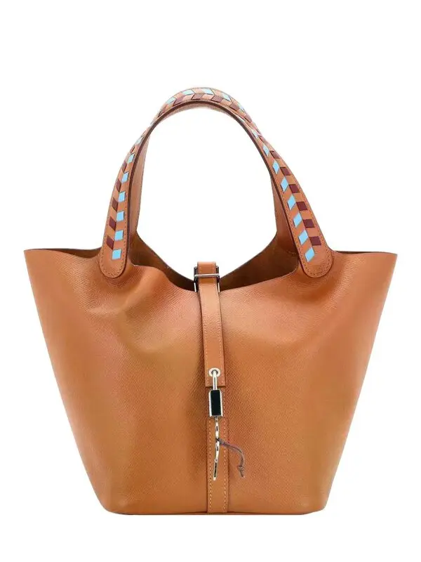 Hermès Picotin Lock Tressage Epsom Mm Tote - Blue