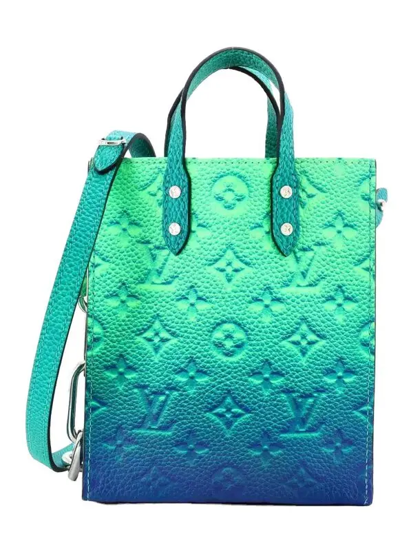 LOUIS VUITTON Sac Plat Xs Tote Bag Taurillon Illusion - Green