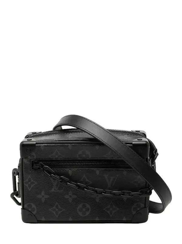 LOUIS VUITTON Monogram Eclipse Mini Soft Trunk - Black