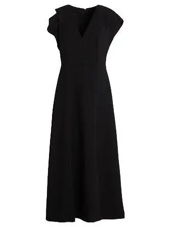 Alpha Studio Midi Flared Dress - Black