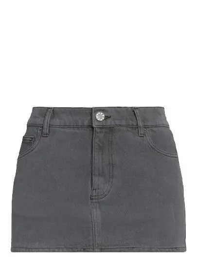 ROTATE BY BIRGER CHRISTENSEN Denim Flared Skirt - Grey