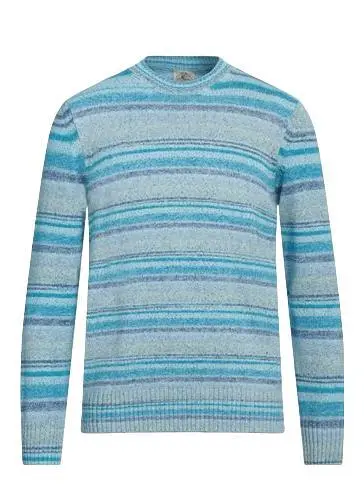 MQJ Striped Knitted Sweater - Blue