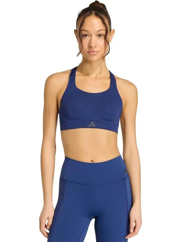 Adidas Optime Workout High Support Bra - Dark Blue