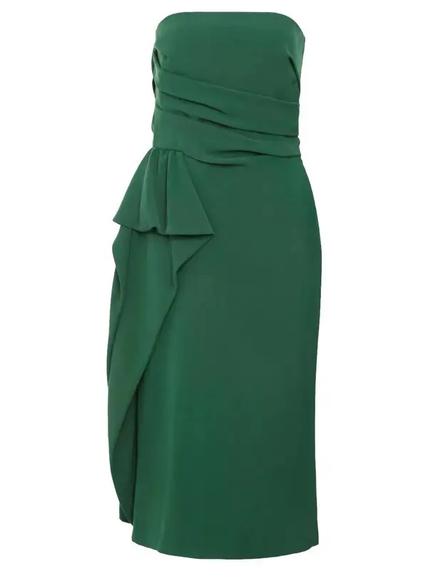 Max Mara Acceso Ruffle-detailed Midi Dress - Green