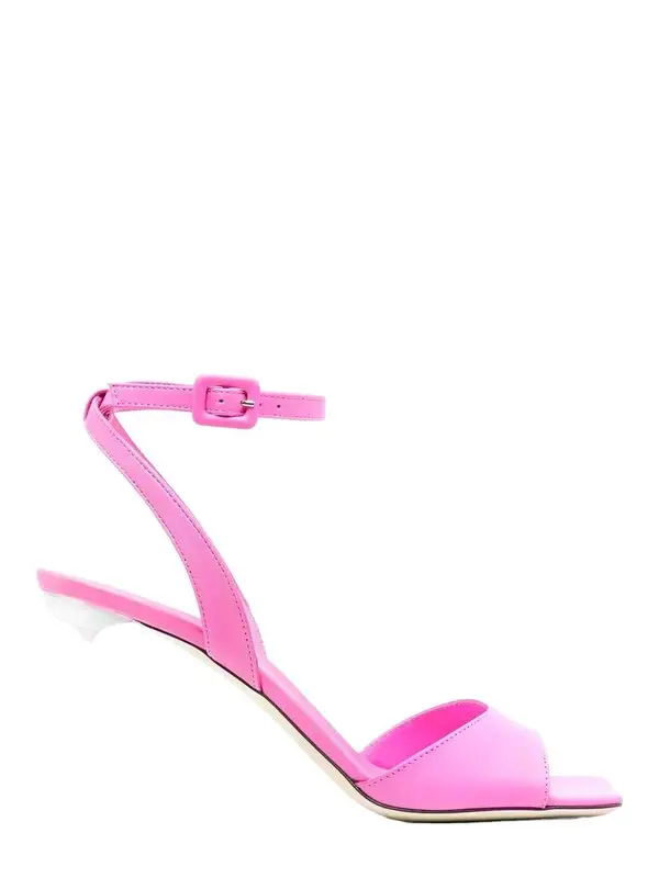 GIUSEPPE ZANOTTI Transparent-heel Detail Sandals - Pink