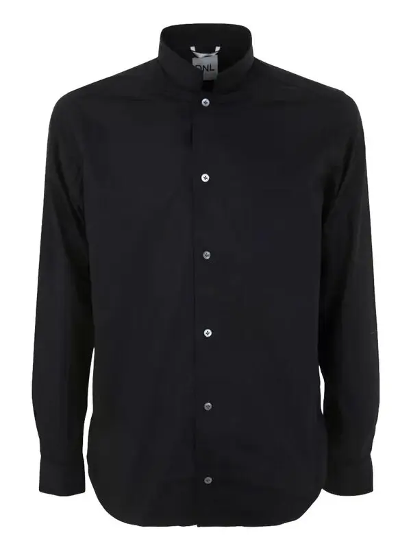 DNL Mock-collar Shirt - Black