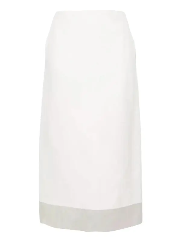 Sportmax Layered Pencil Skirt - White