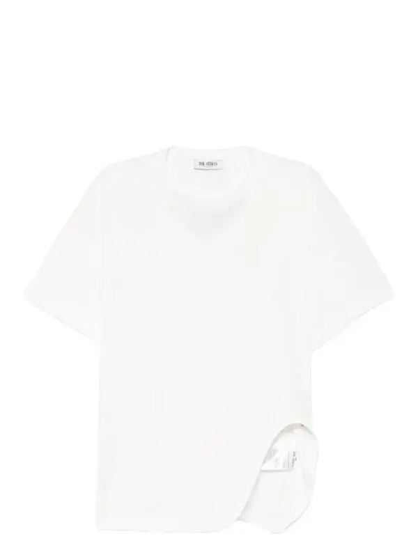 Attico Oversized T-shirt With Side Slit - White