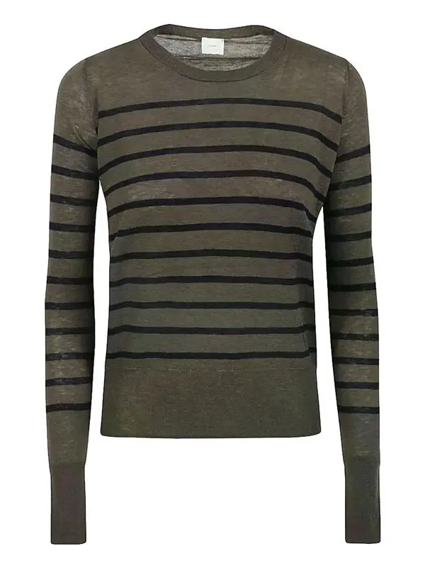 C.T.PLAGE Striped Sweater - Green