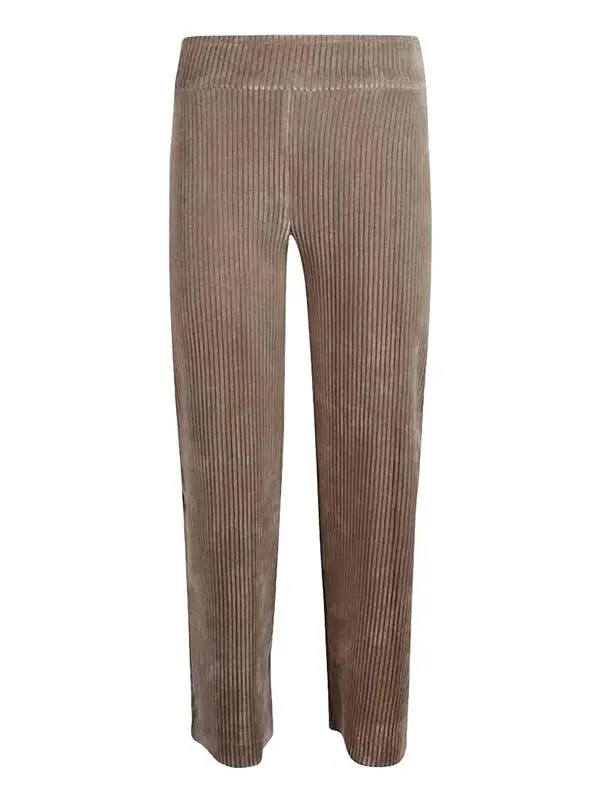 Avenue Montaigne Corduroy-effect Trousers - Neutrals