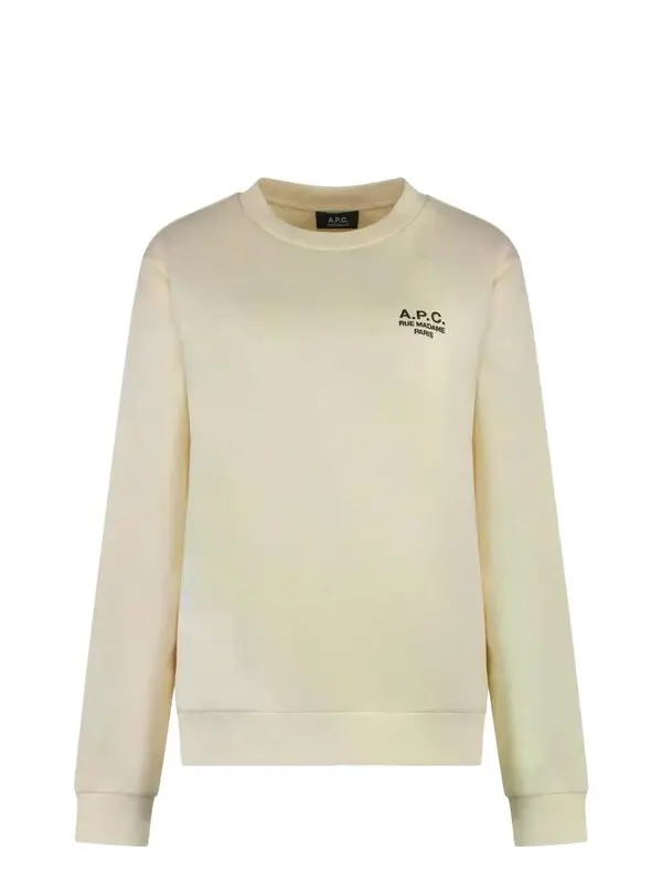 A.p.c. Logo Cotton Sweatshirt - Neutrals