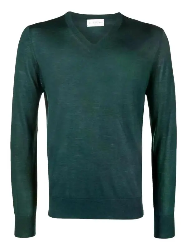 BALLANTYNE V-neck Sweater - Green