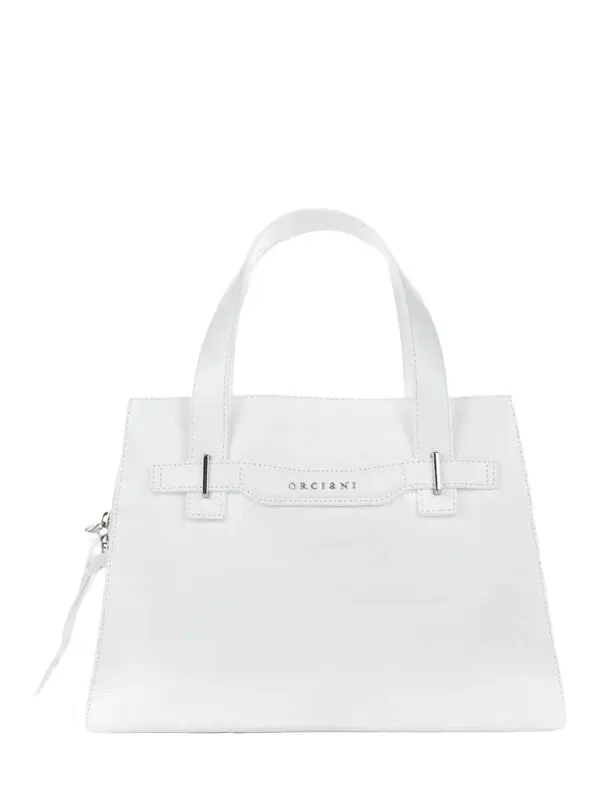ORTIGNI Top-handles Tote Bag - White