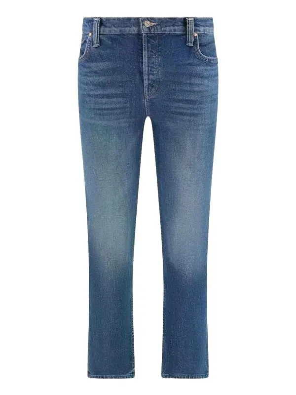 MOTHER The Tomcat Ankle Straight Leg Jeans - Blue