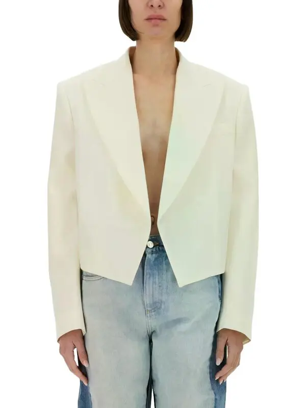 Stella McCartney Cropped Blazer - Neutrals