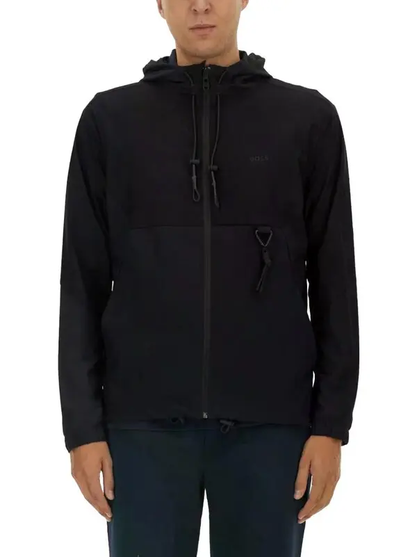 BOSS Hooded Zip-up Jacket - Black