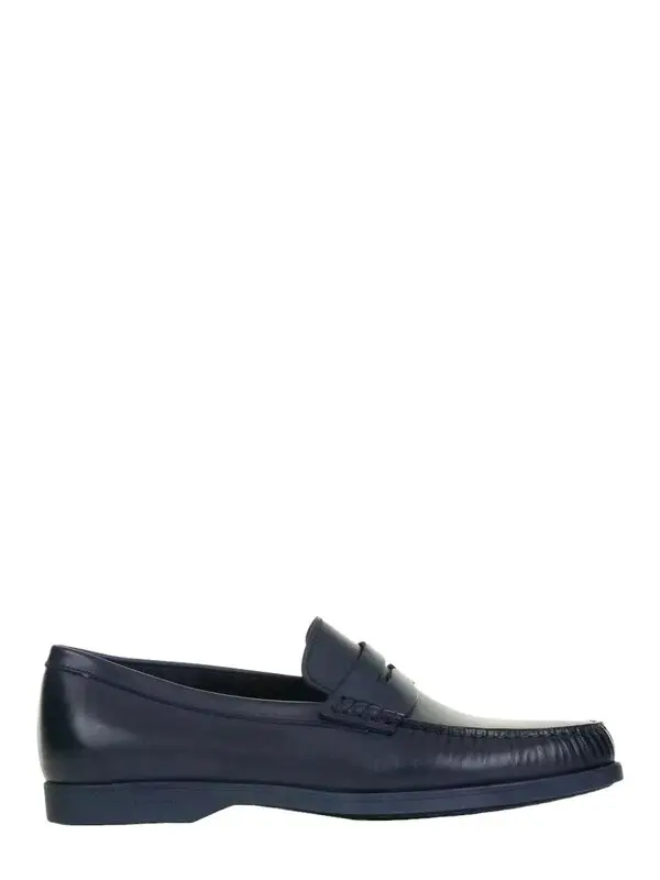 Fratelli Rossetti Leather Penny Loafers - Blue