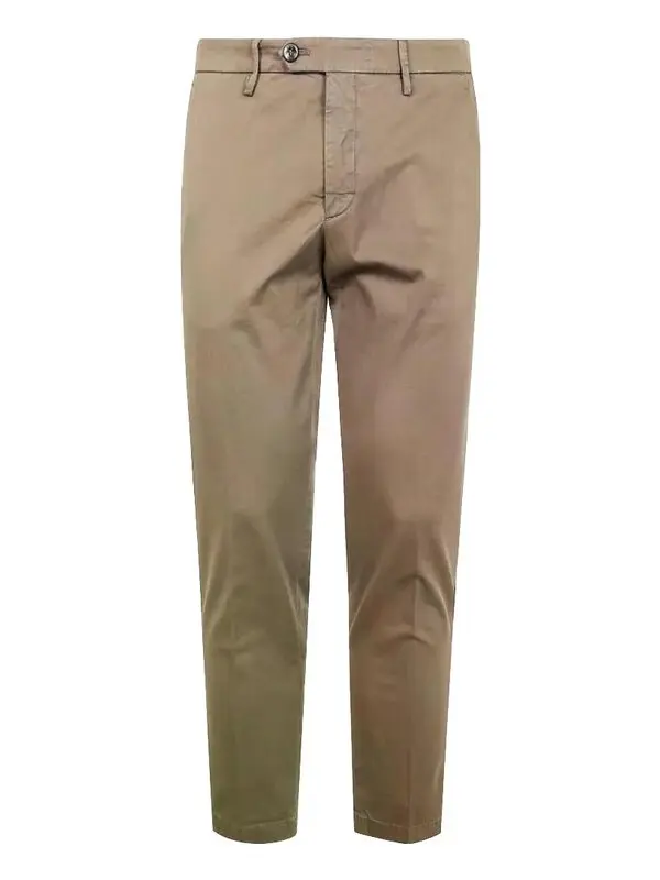 MICHAEL COAL Gabardine Trousers - Neutrals