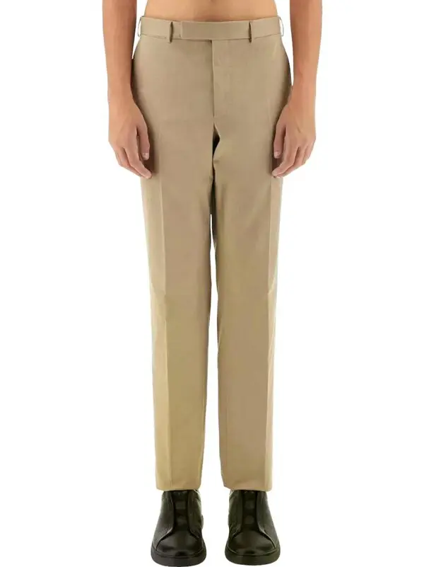 Zegna Straight Leg Trousers - Neutrals