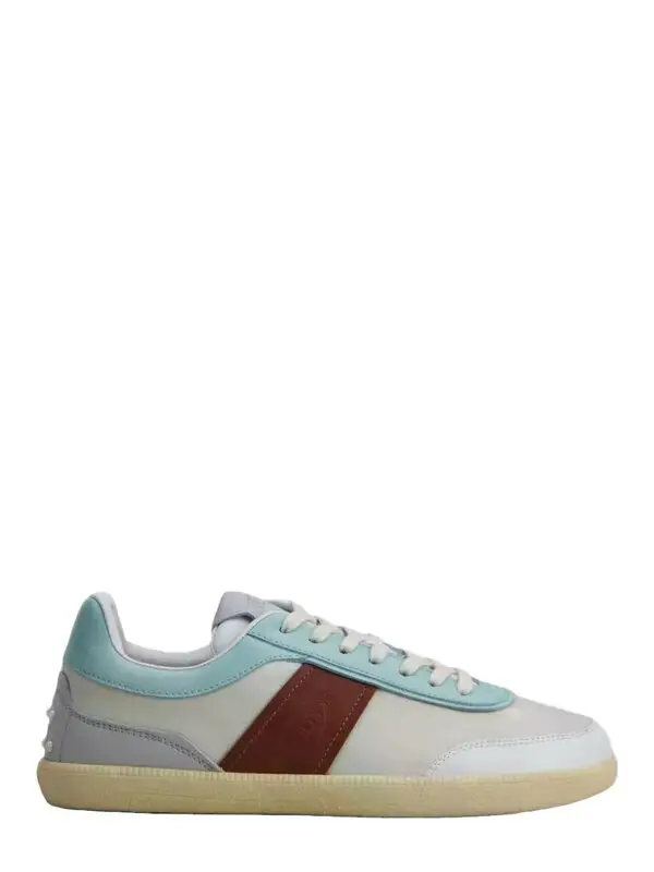 TOD'S Tabs Leather Sneakers - White