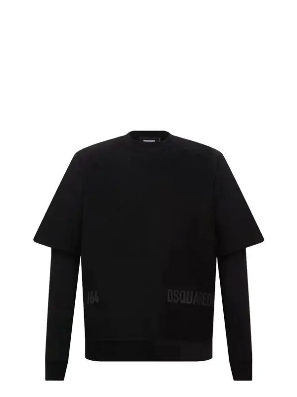 Dsquared2 Double Layer Logo Sweatshirt - Black
