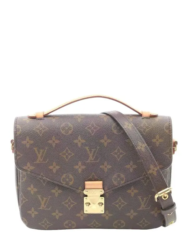 LOUIS VUITTON 2020 Monogram Pochette Metis Satchel - Brown
