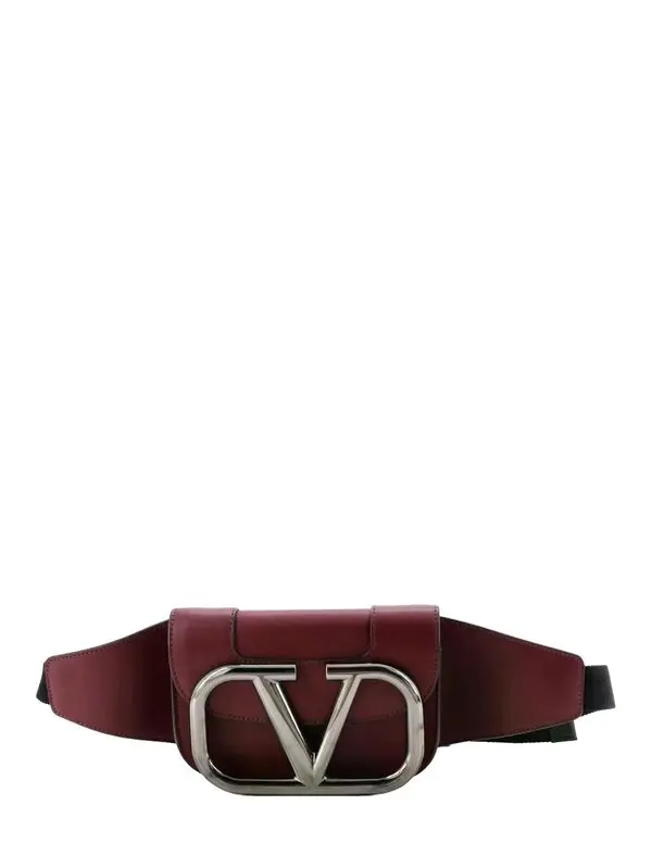 Valentino Garavani Supervee Leather Belt Bag - Red