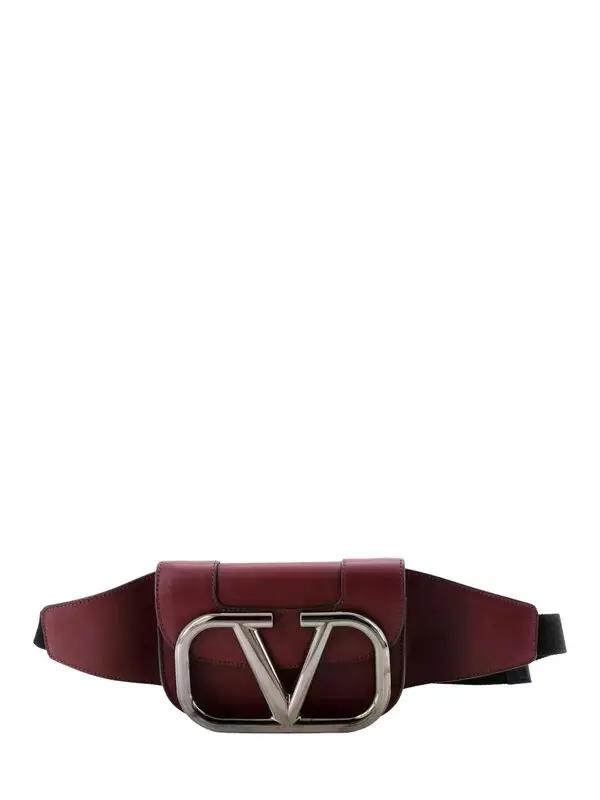 Valentino Garavani Supervee Leather Belt Bag - Red