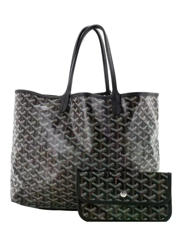 Goyard Saint Louis Coated Canvas Pm Tote Bag - Black