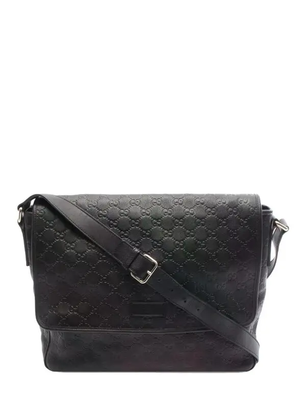 Gucci Ssima Messenger Bag Crossbody - Black