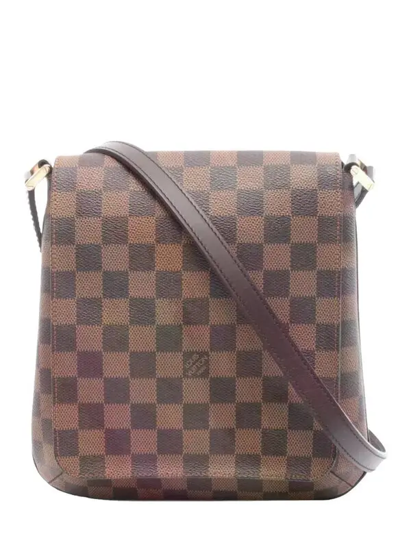 LOUIS VUITTON 2003 Damier Ebene Musette Salsa Pm - Brown