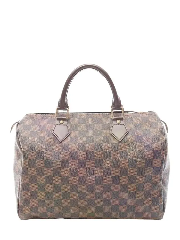 LOUIS VUITTON 2006 Damier Ebene Speedy 30 Handbag - Brown
