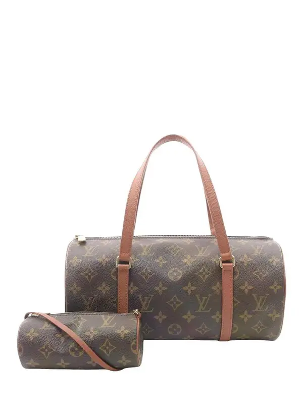 LOUIS VUITTON 1997 Monogram Papillon 30 Handbag - Brown