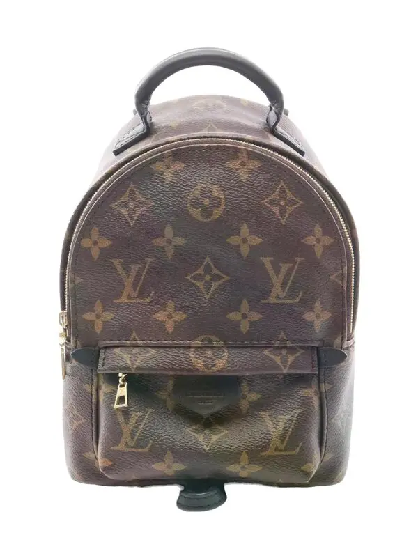 LOUIS VUITTON 2021-2026 Monogram Mini Palm Springs Backpack - Brown