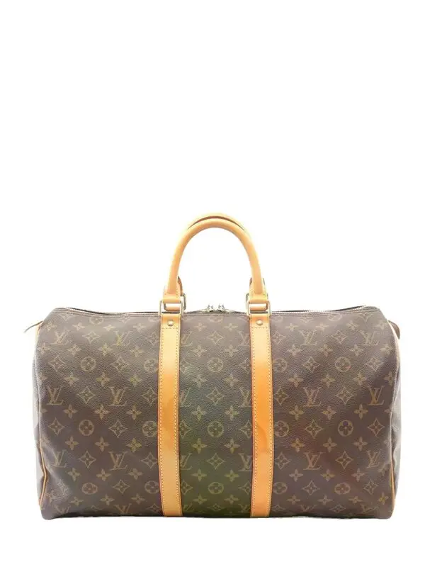 LOUIS VUITTON 1997 Monogram Keepall 45 Travel Bag - Brown