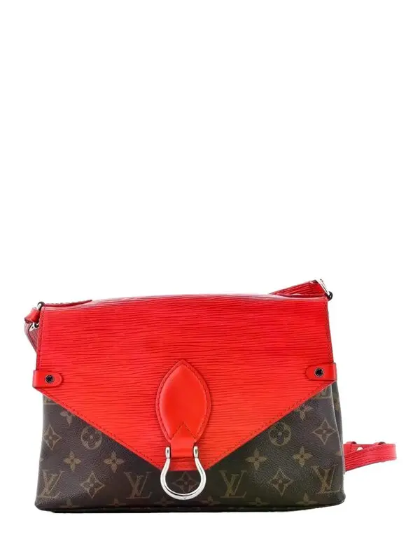 LOUIS VUITTON Saint Michel Handbag Monogram Canvas And Epi Leather - Red