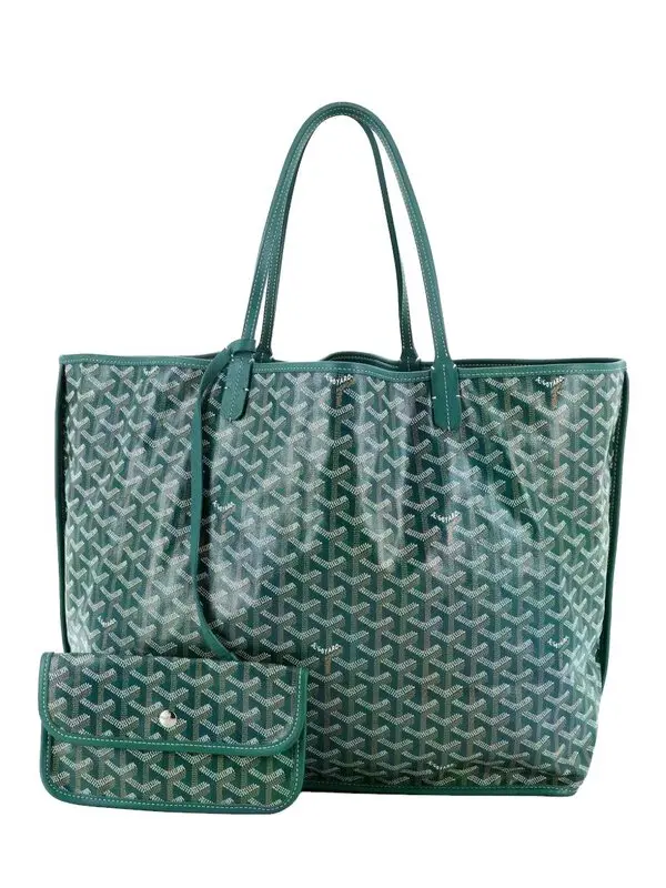 Goyard Anjou Reversible Coated Canvas Gm Tote Bag - Green