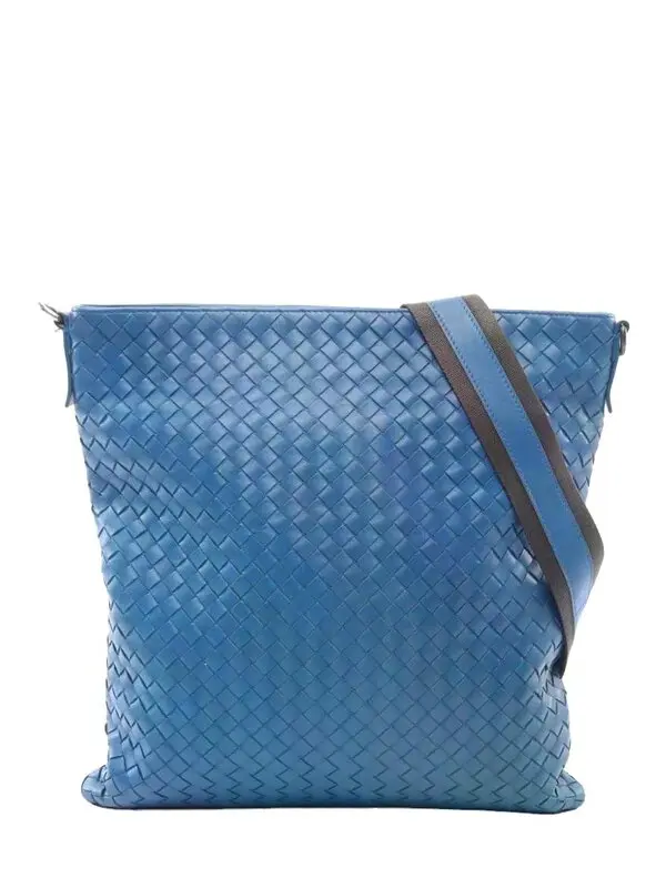 Bottega Veneta 2012-2026 Nappa Intrecciato Vn Crossbody Bag - Blue