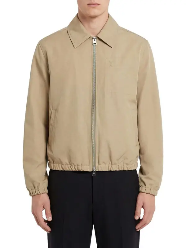 Ami Zip-up Jacket - Beige