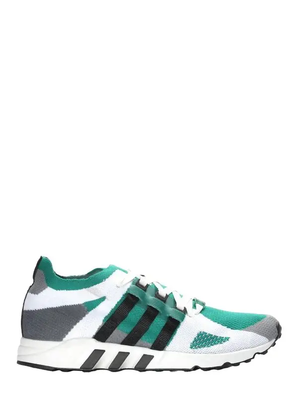 Adidas Equipment Running Guidance Primeknit Sneakers - Grey/core Black/sub Green