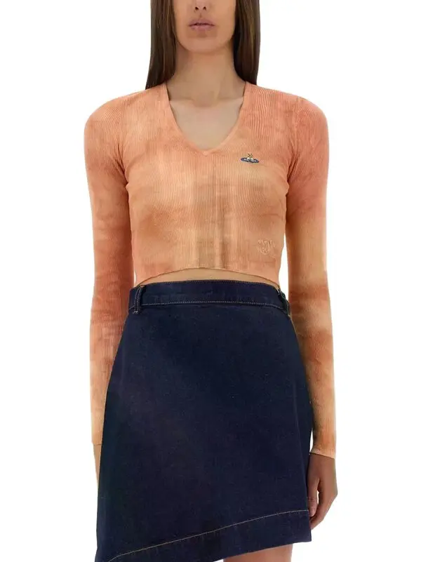 VIVIENNE WESTWOOD Bea V-neck T-shirt - Pink