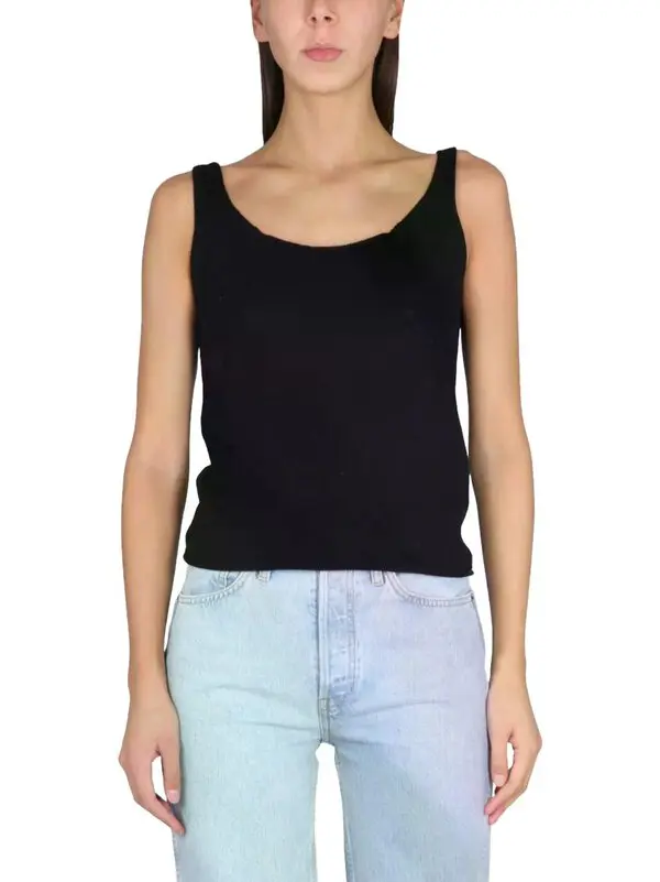 Aspesi Scoop-neck Top - Black