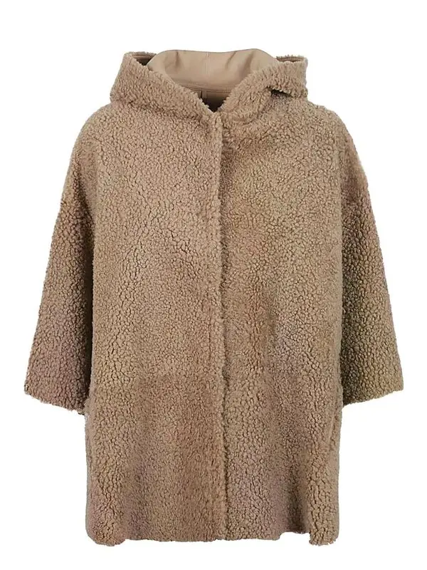 ENES Alice Shearling Jacket - Neutrals