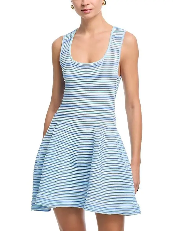 Simkhai Cally Knit Mini Dress - Periwinkle