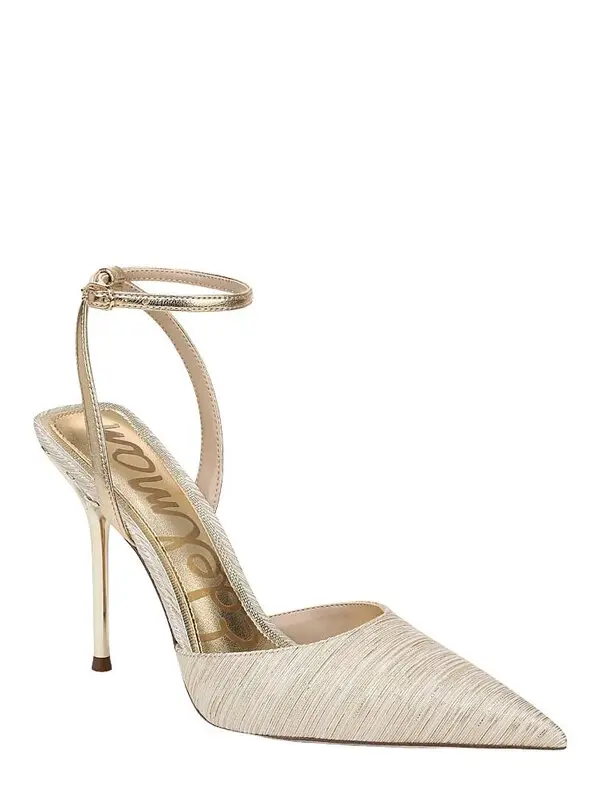 Sam Edelman Osha Pointed Toe Pumps - Amber Gold