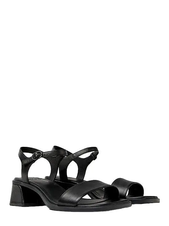 Camper Kora Leather Sandal - Black